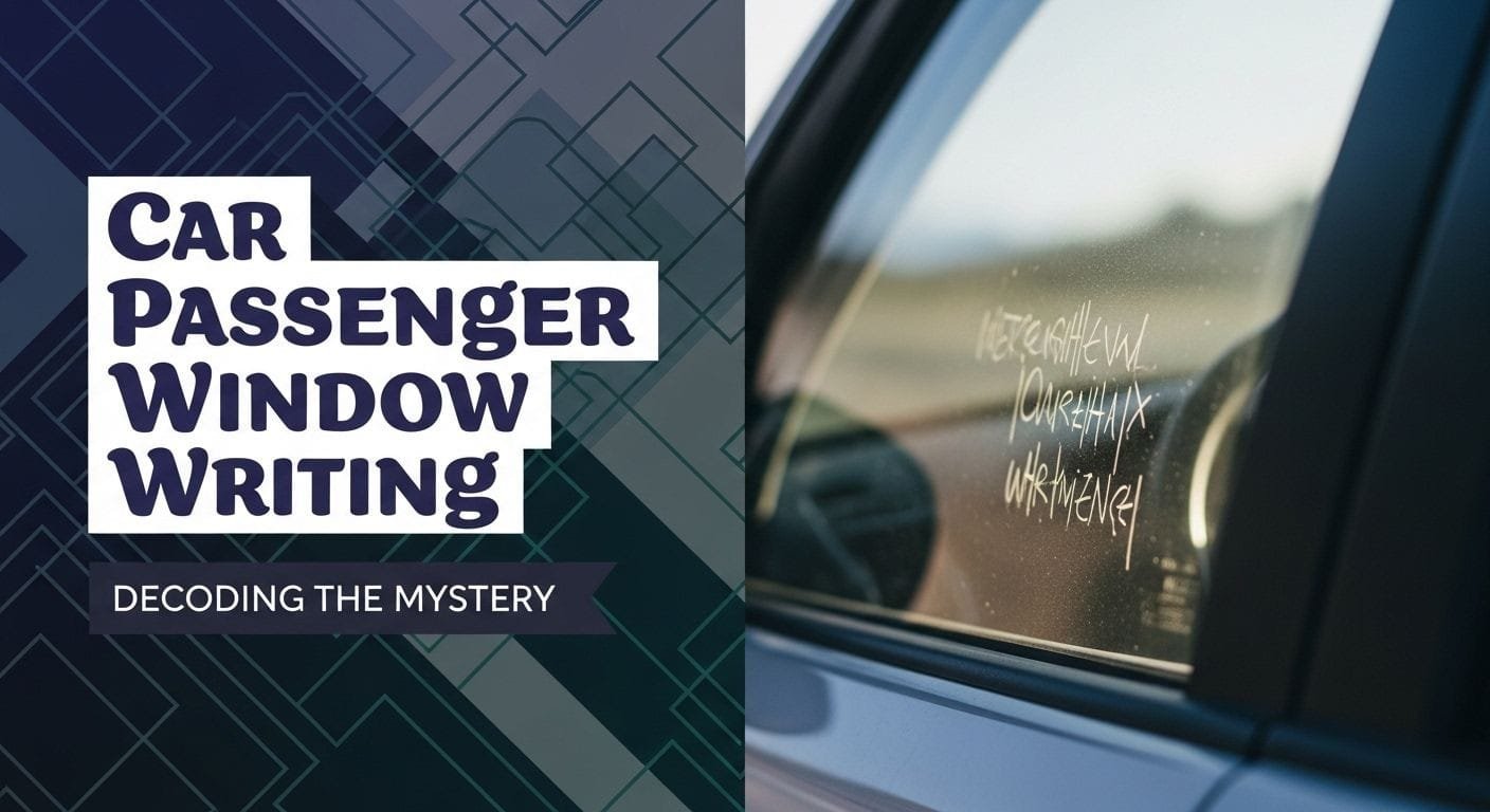 Car Passenger Window Writing: Decoding the Mystery - CarXplorer