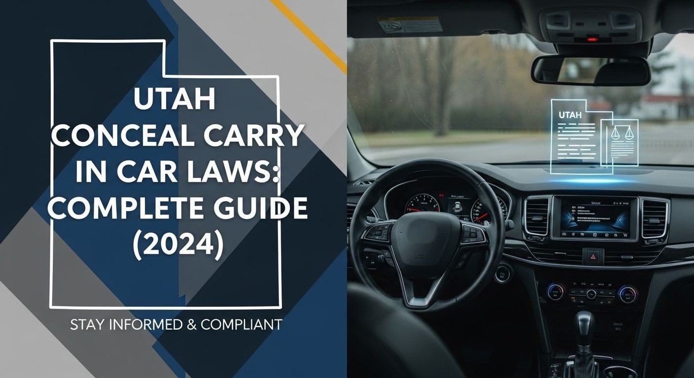 Utah Conceal Carry in Car Laws: Complete Guide (2024) - CarXplorer