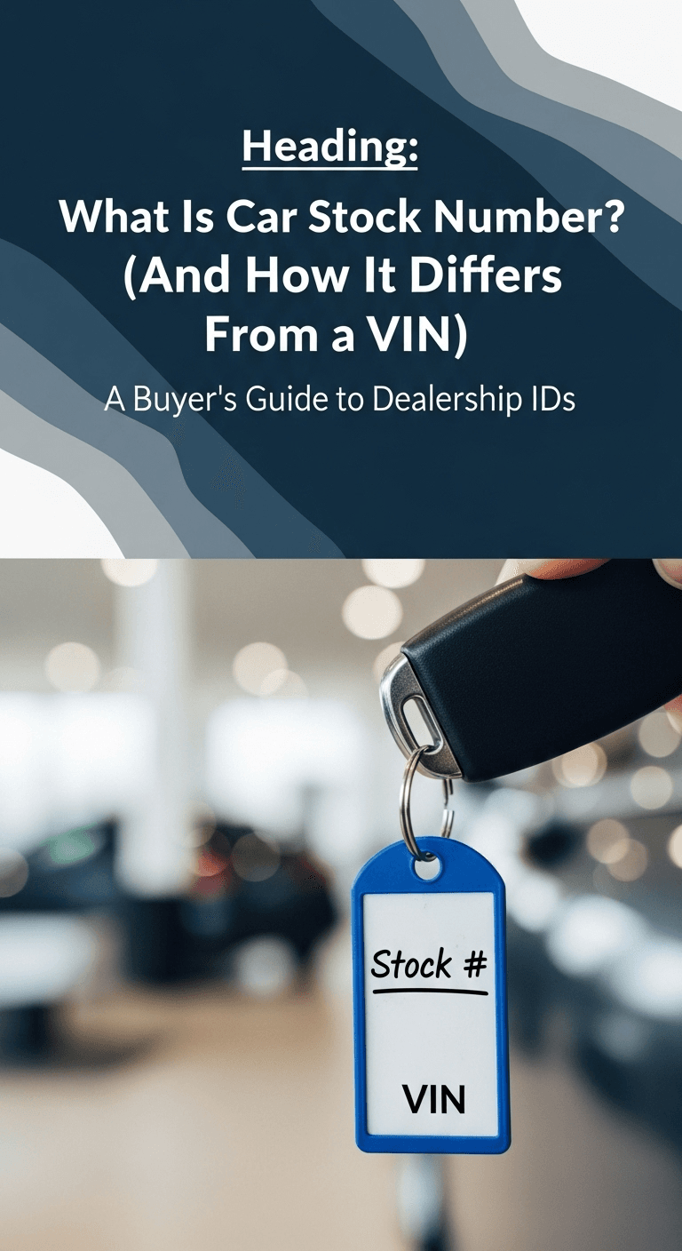 What Is a Car Stock Number? (And How It Differs From a VIN) - CarXplorer