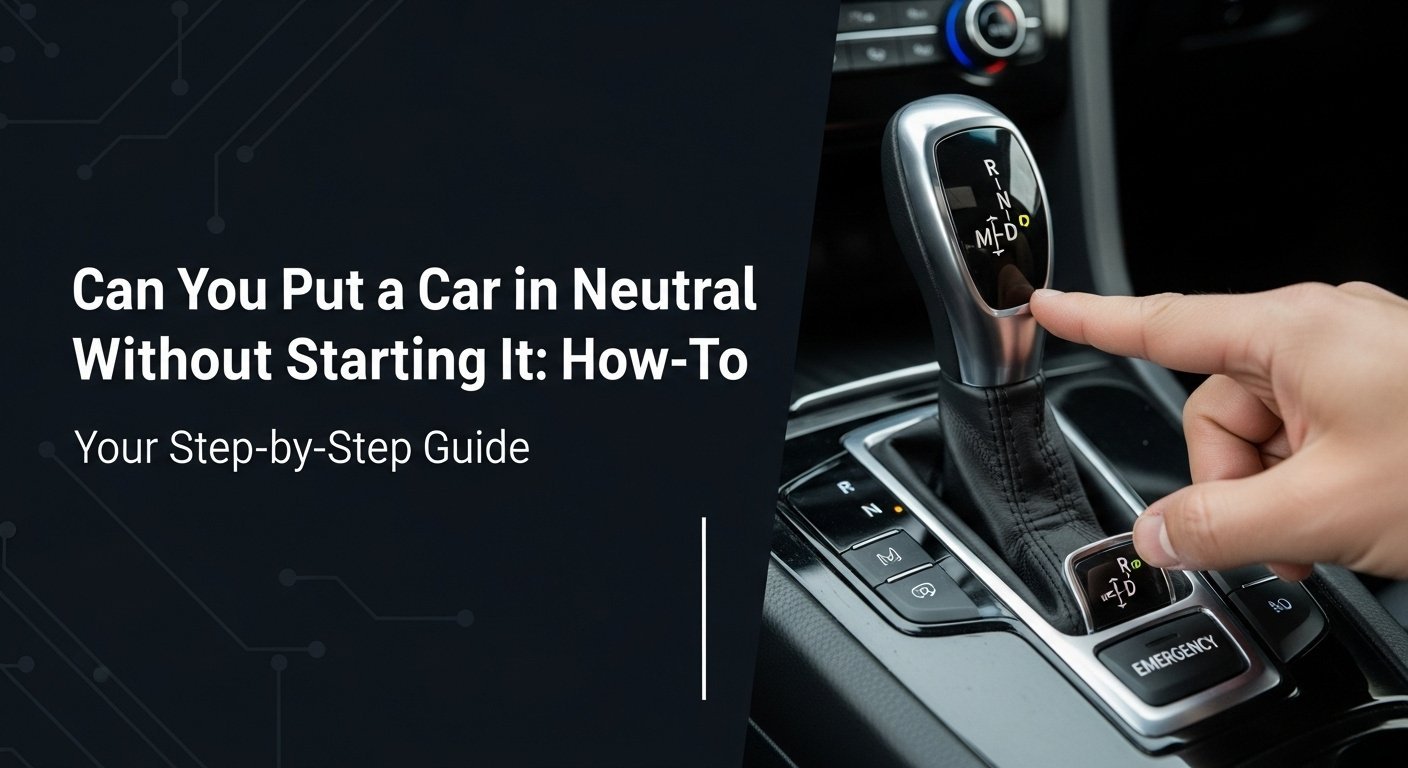 Can You Put a Car in Neutral Without Starting It: How-To - CarXplorer