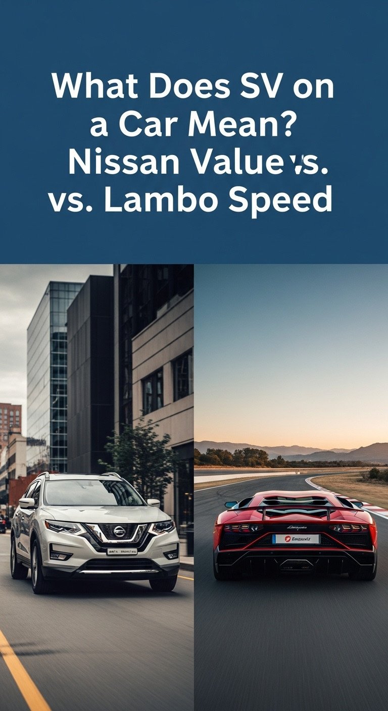 What Does SV on a Car Mean? Nissan Value vs. Lambo Speed - CarXplorer