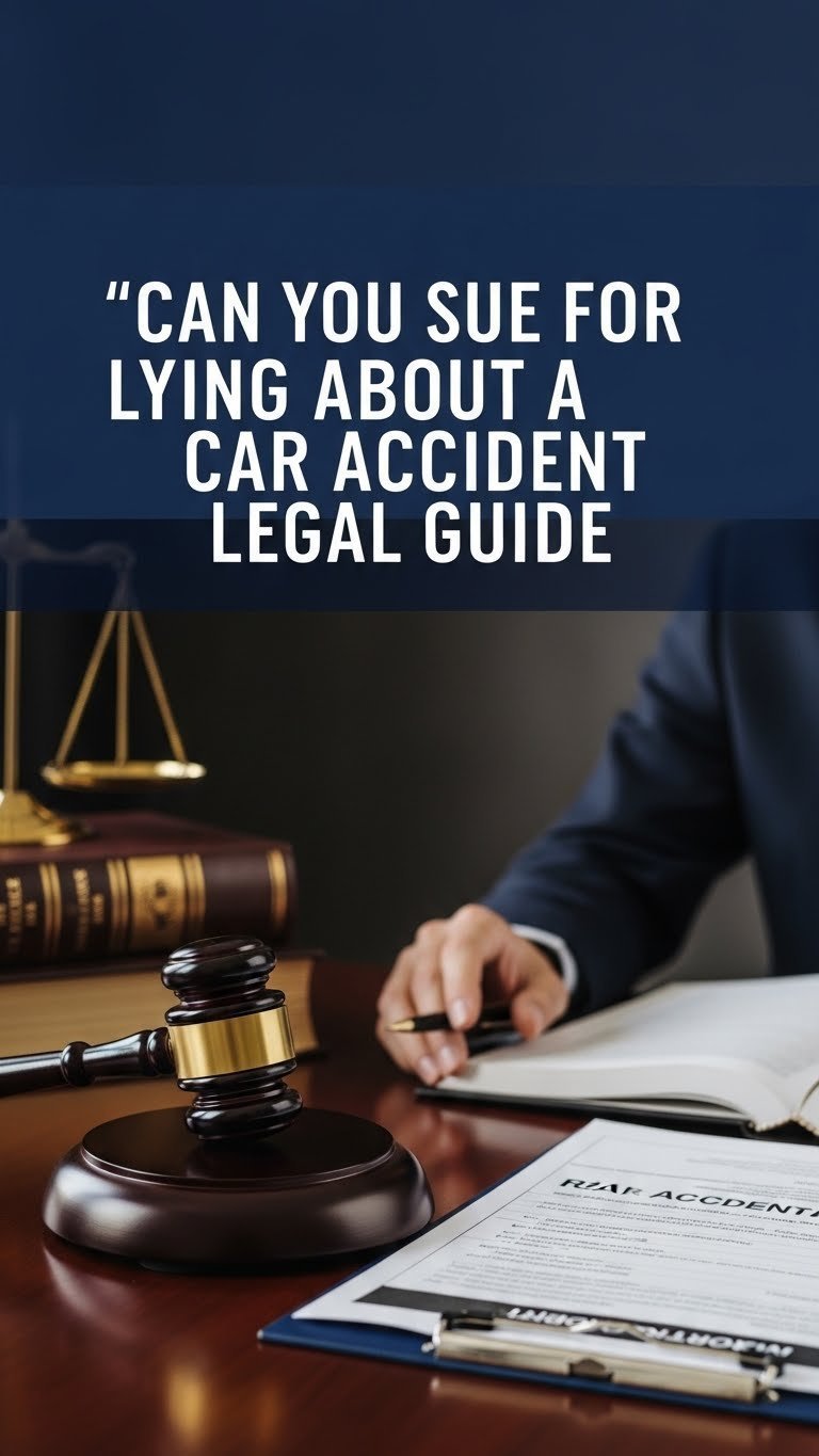 Can You Sue for Lying About a Car Accident Legal Guide - CarXplorer