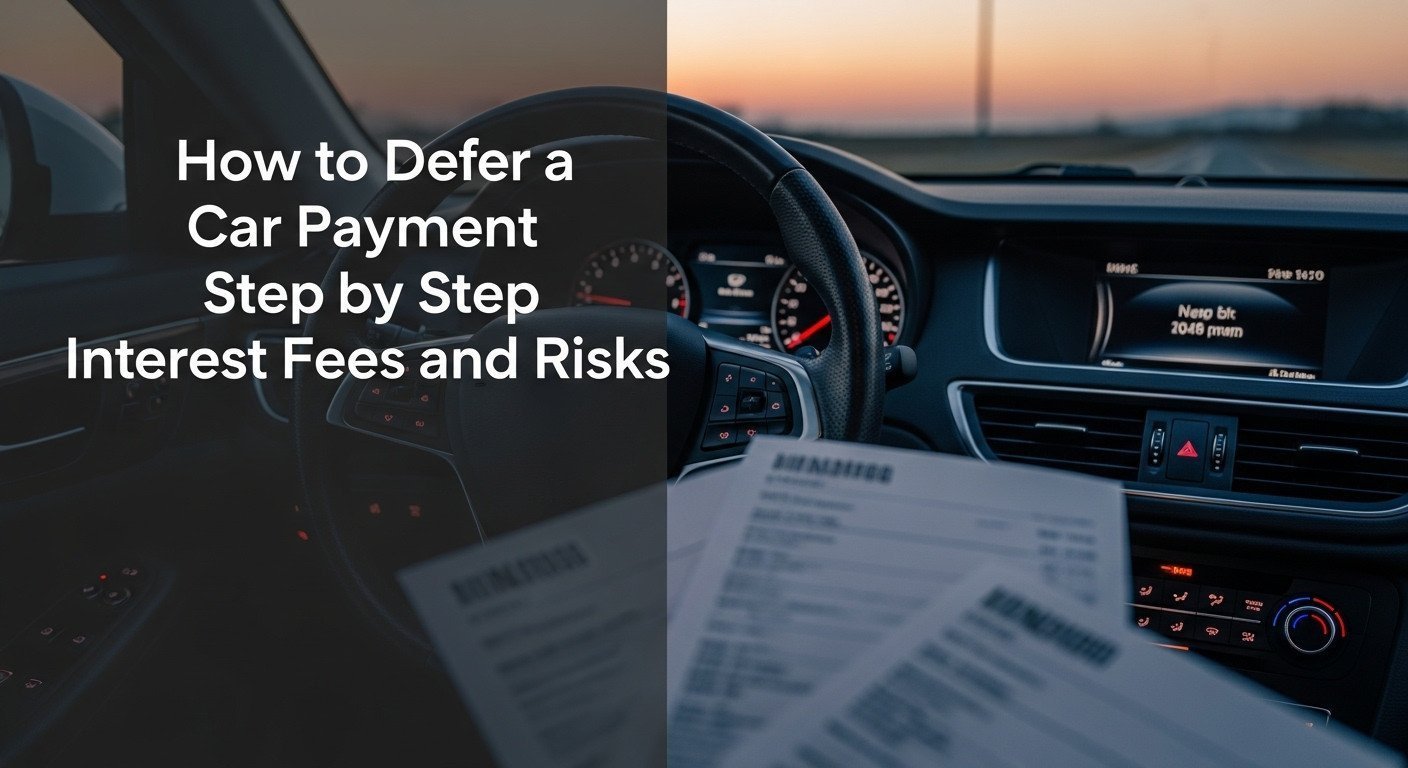 How to Defer a Car Payment Step by Step Interest Fees and Risks ...
