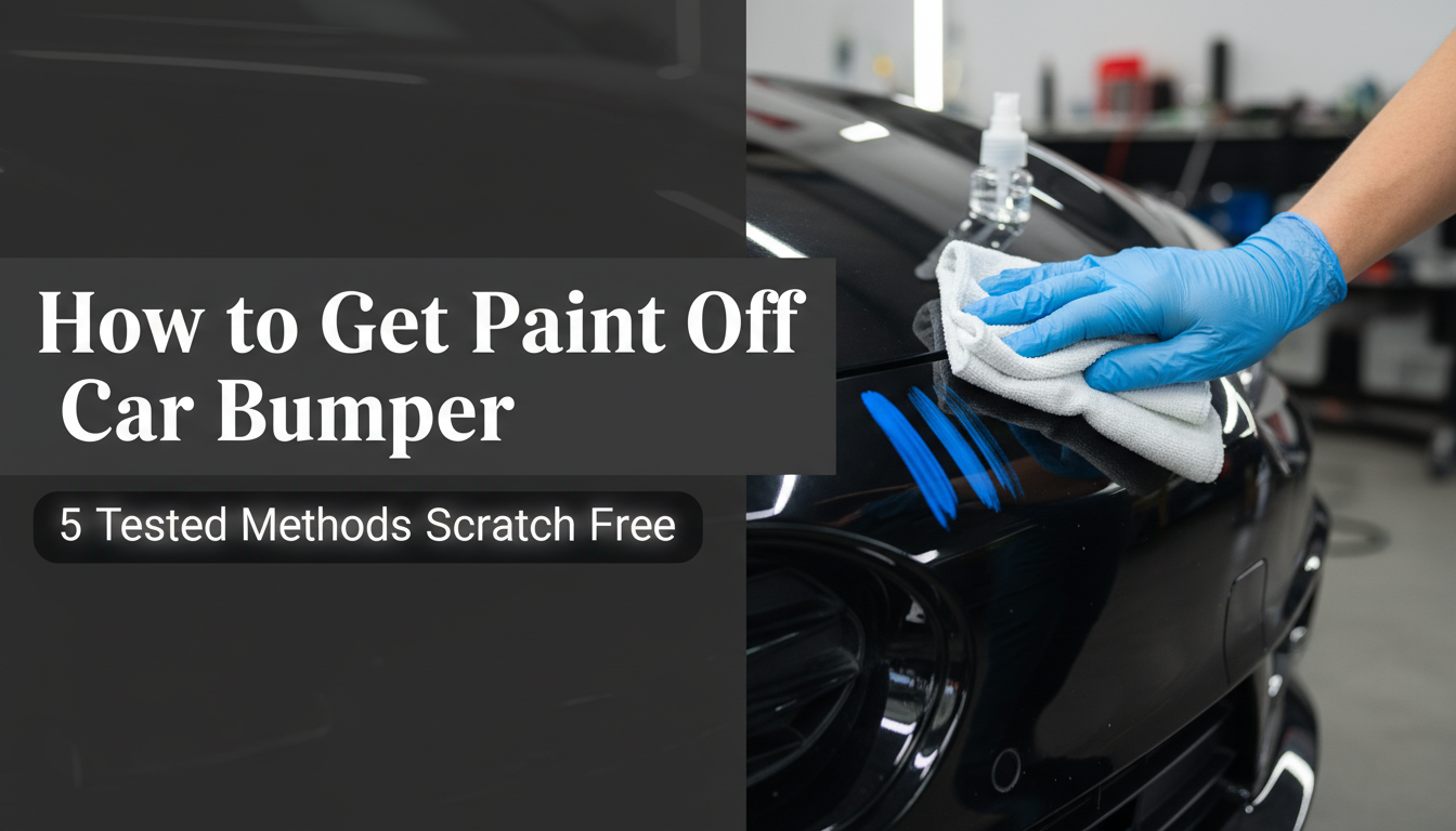 How to Get Paint Off Car Bumper 5 Tested Methods Scratch Free - CarXplorer