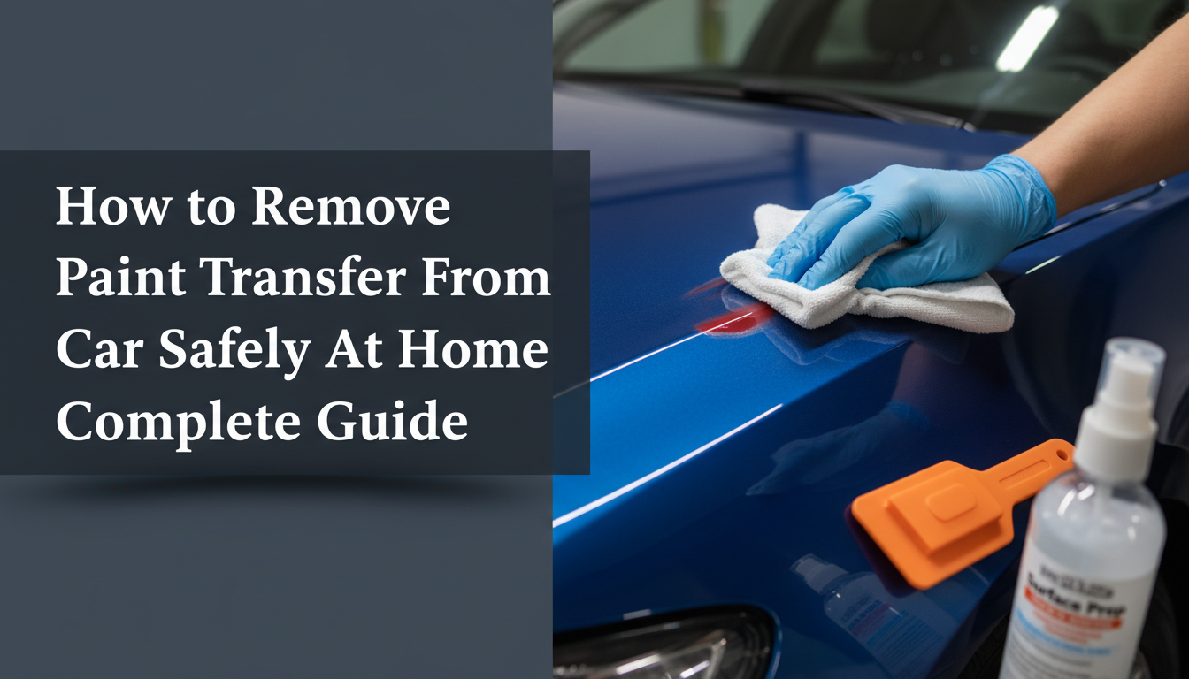 How to Remove Paint Transfer From Car Safely At Home Complete Guide ...