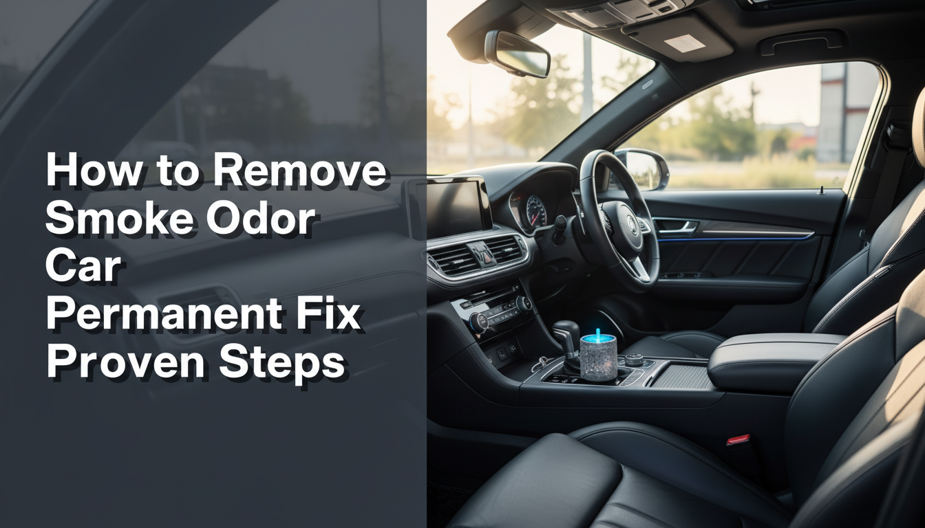How to Remove Smoke Odor Car Permanent Fix Proven Steps - CarXplorer